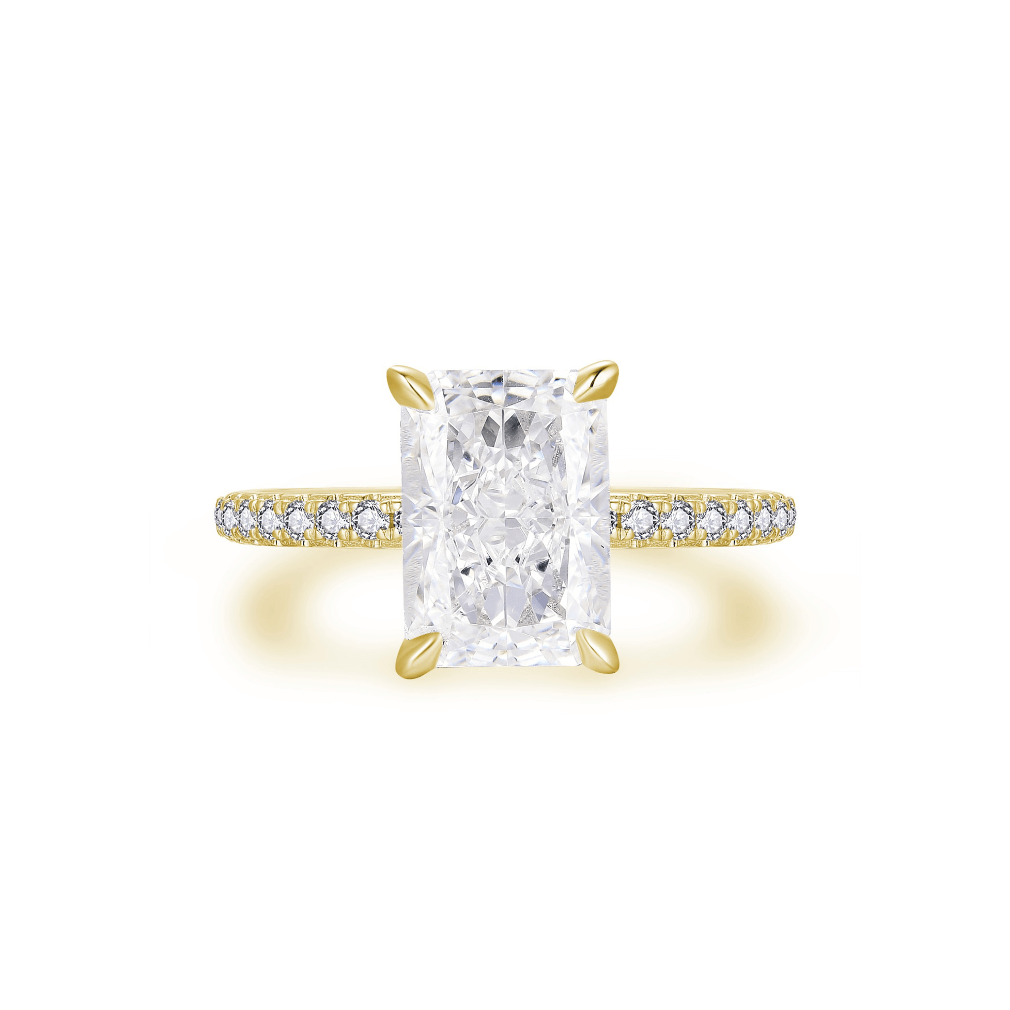 Promise Radiant Cut Pave Ring